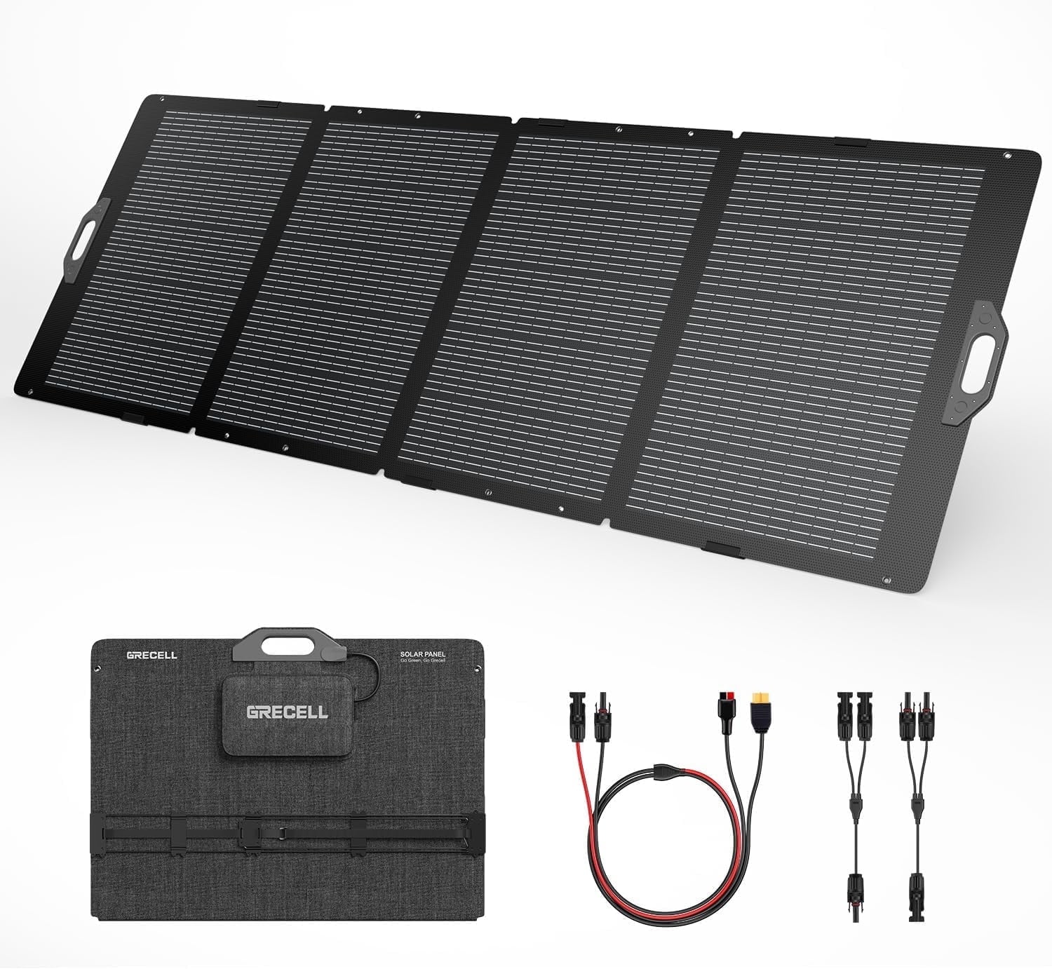 350W Portable Foldable Solar Panel for Power Station Generator, 37.4V ...