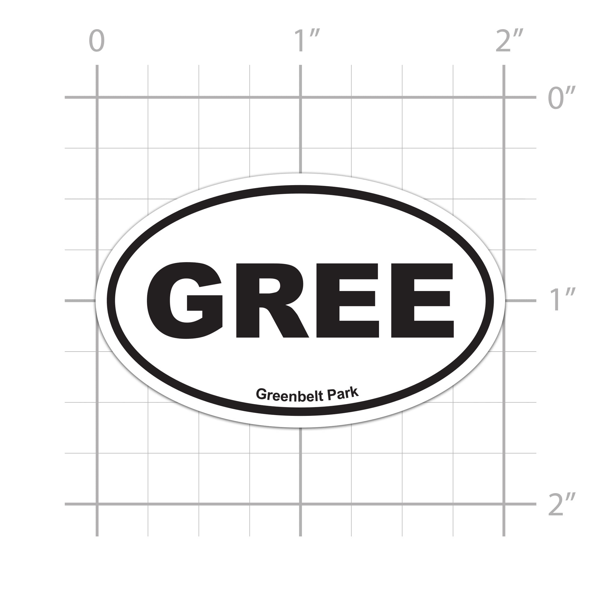 GREE Greenbelt Park Sticker for water bottle phone tumbler hard hatGREE ...