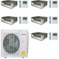 GREE Multi+ Ultra Series 42,000 BTU 5-Zone Concealed Duct 9K+9K+9K+9K ...