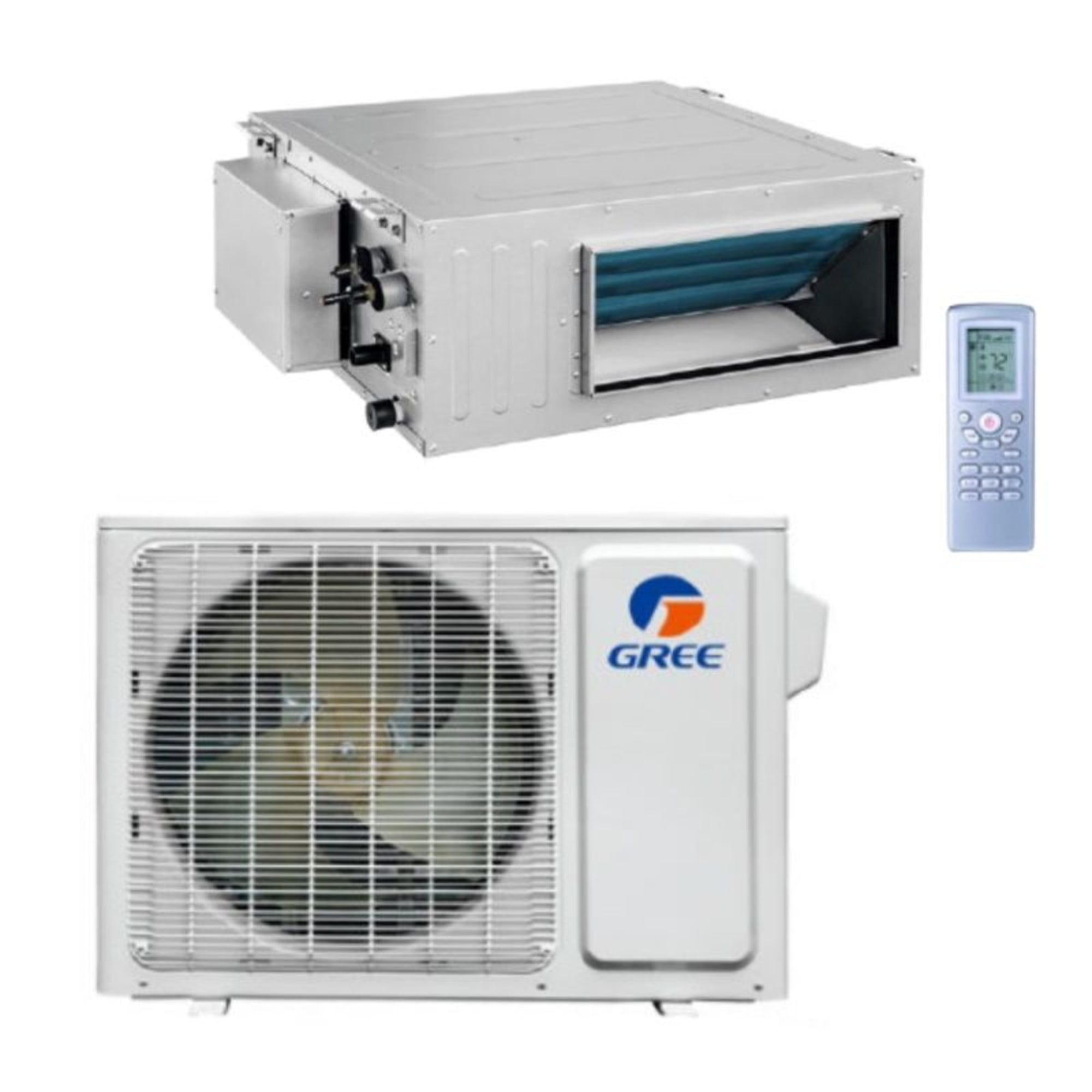 GREE Vireo Gen3 Series 18,000 BTU Single Zone Concealed Duct Ductless ...