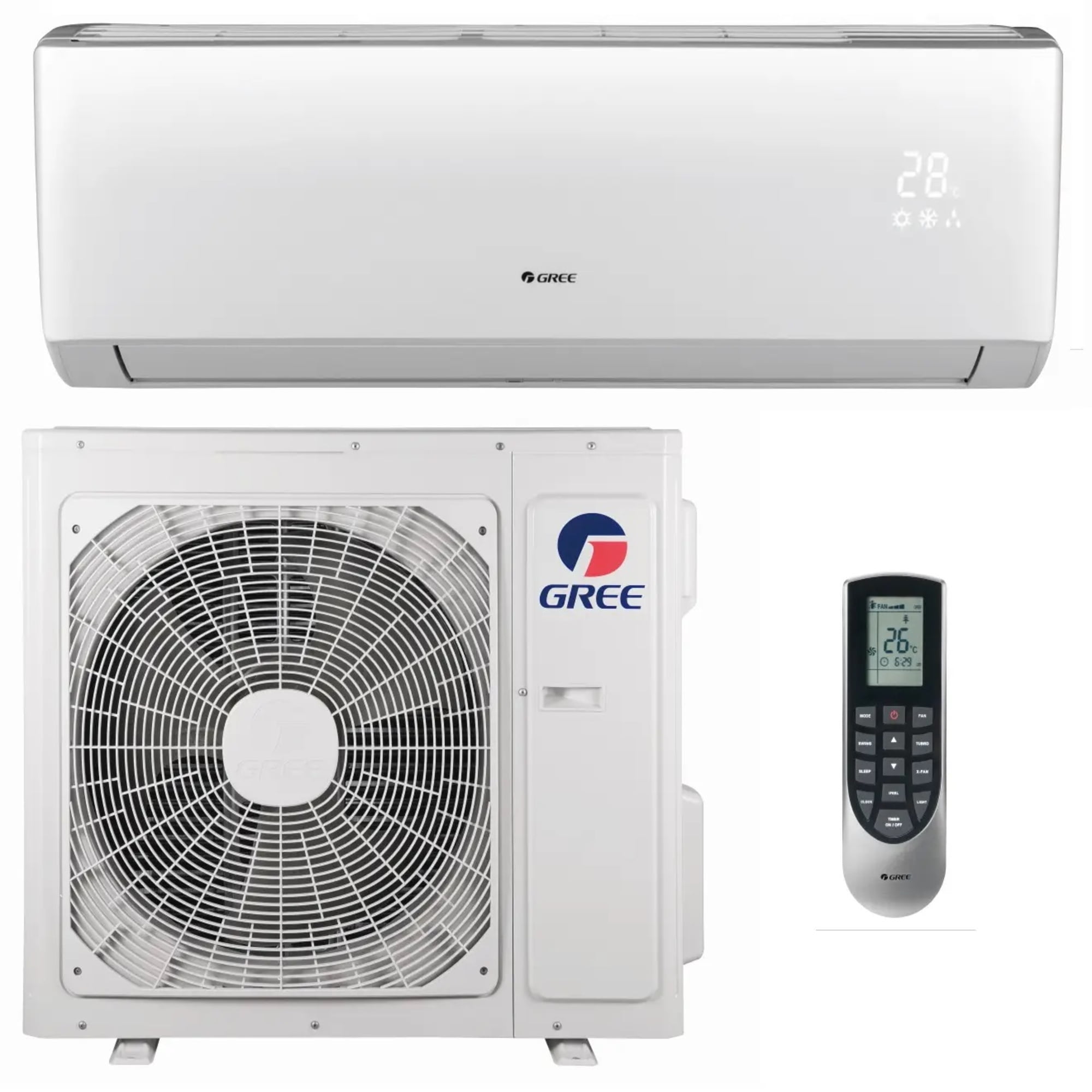 GREE Vireo Gen3 Series 18,000 BTU Single Zone Wall-Mounted Ductless ...