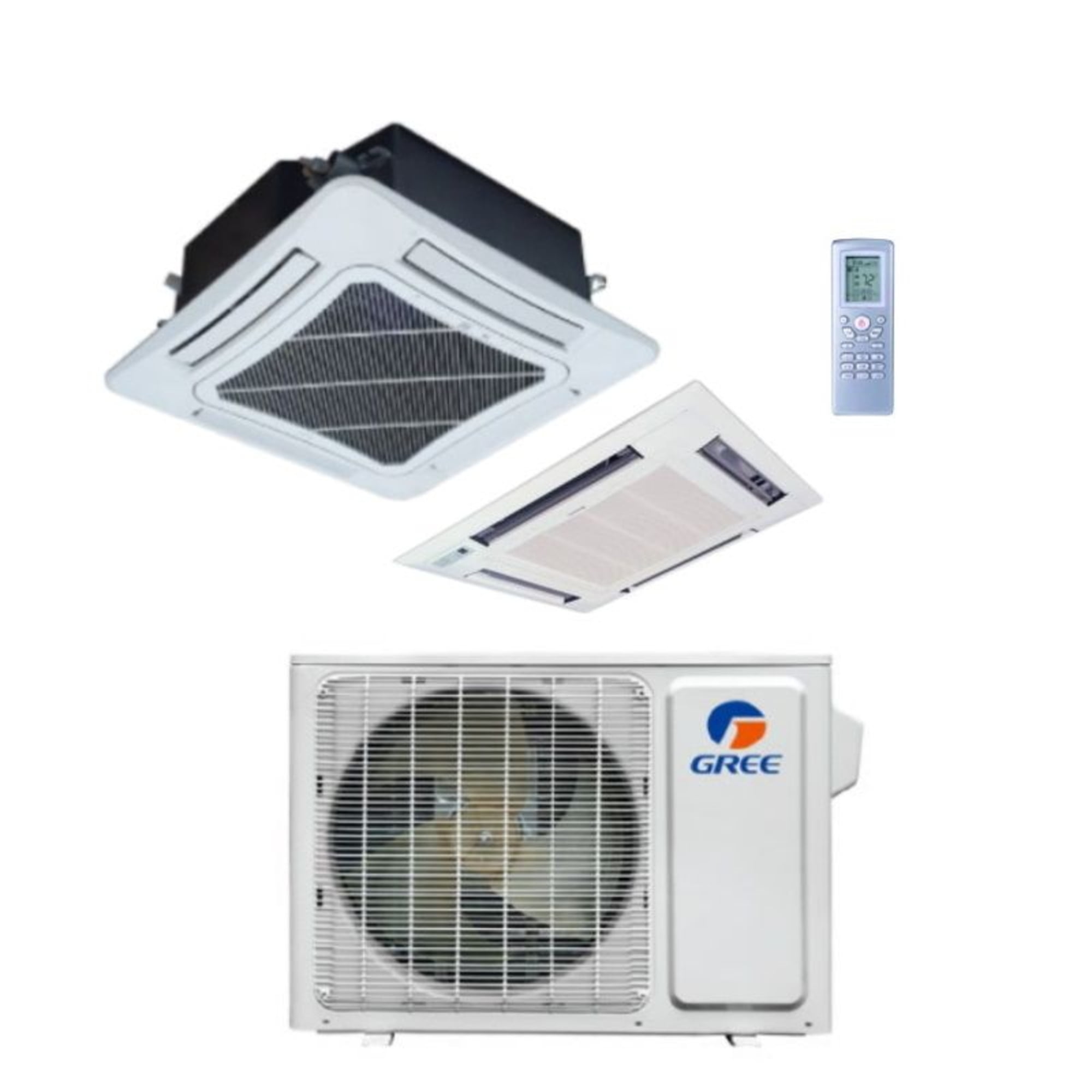 GREE Vireo Gen3 Series 24,000 BTU Single Zone Ceiling Cassette Ductless ...