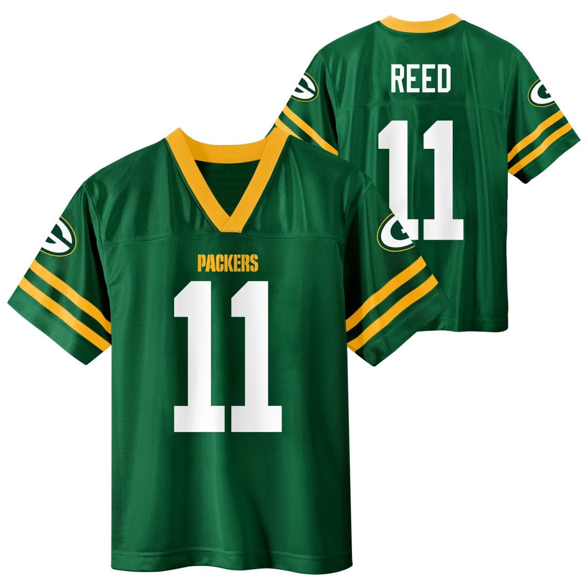 GREEN BAY PACKERS Boys Primry Color Synthetic Jersey Home -Reed ...