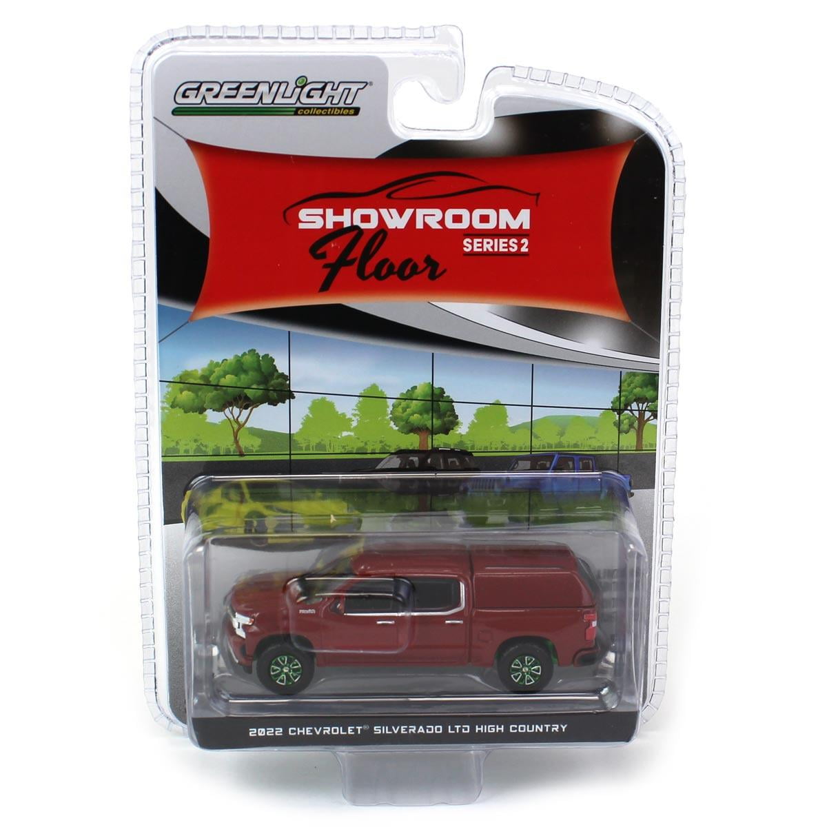 GREEN CHASE 1/64 2022 Chevrolet Silverado LTD High Country Red Showroom ...