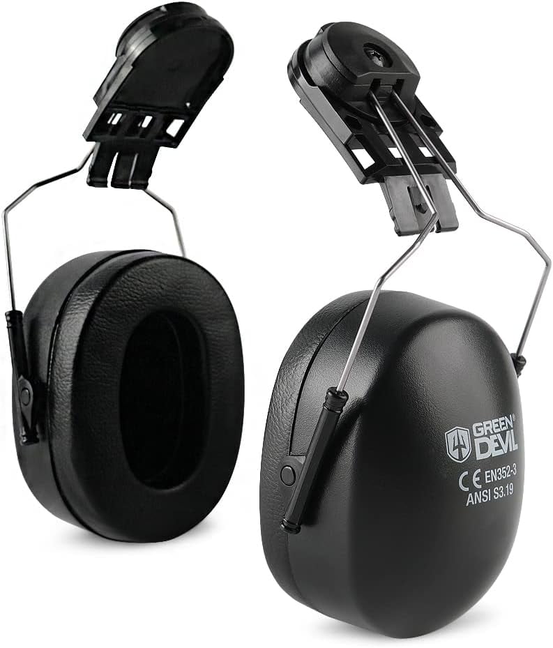 GREEN DEVIL Hearing Protection Noise Cancelling Ear Muffs NRR 28dB Ear ...