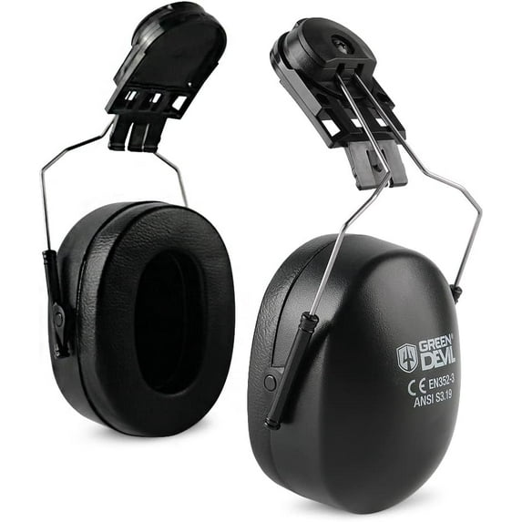 GREEN DEVIL Hearing Protection Noise Cancelling Ear Muffs NRR 28dB Ear ...