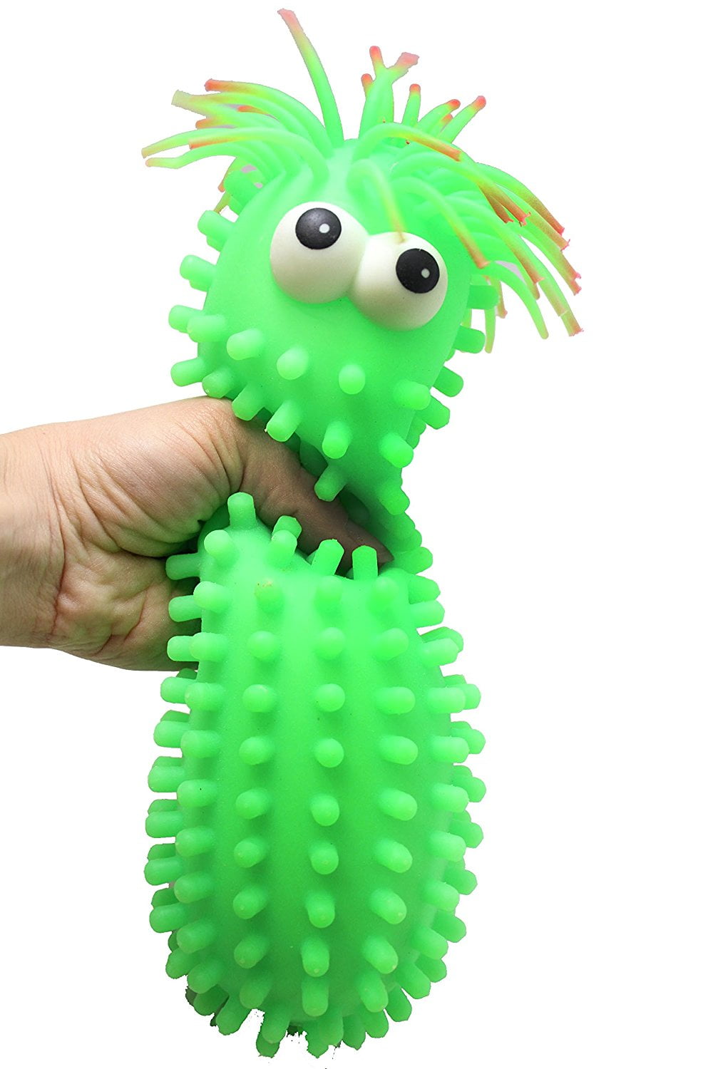 (GREEN) Giant Knobby Puffer Worm - Sensory Fidget and Stress Balls - OT ...
