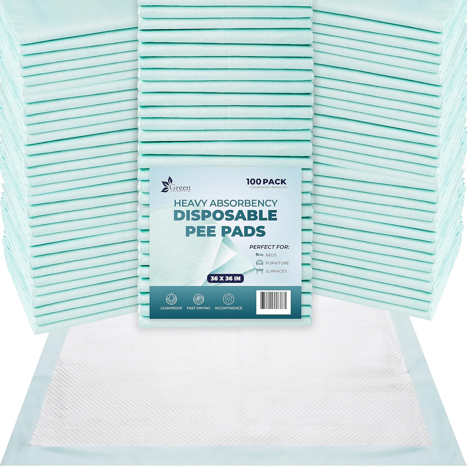 GREEN LIFESTYLE Disposable Underpads - Chucks Pads Disposable Adults ...