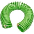 GREEN MOUNT Coil Garden Water Hose Premium PU With Brass Connectors ...