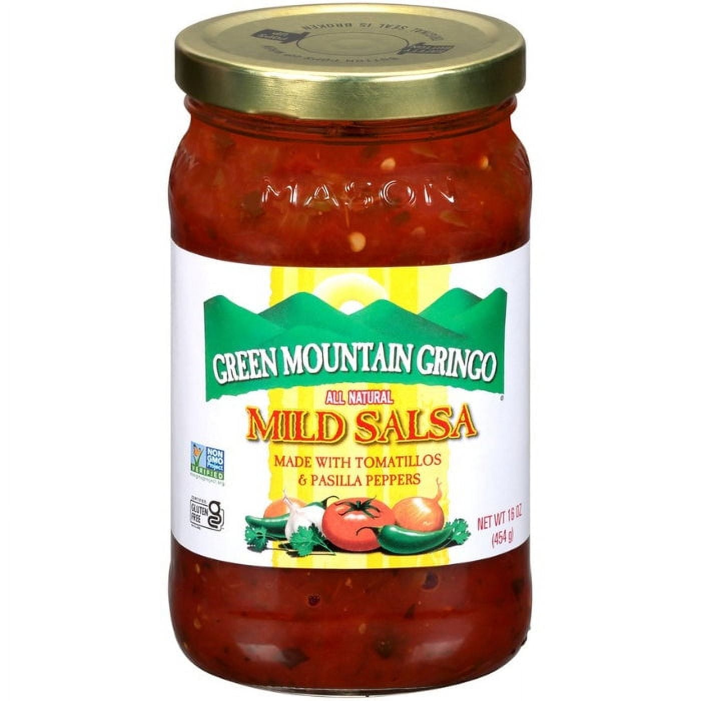 GREEN MOUNTAIN GRINGO SALSA MILD 16 OZ - Pack of 6 - Walmart.com