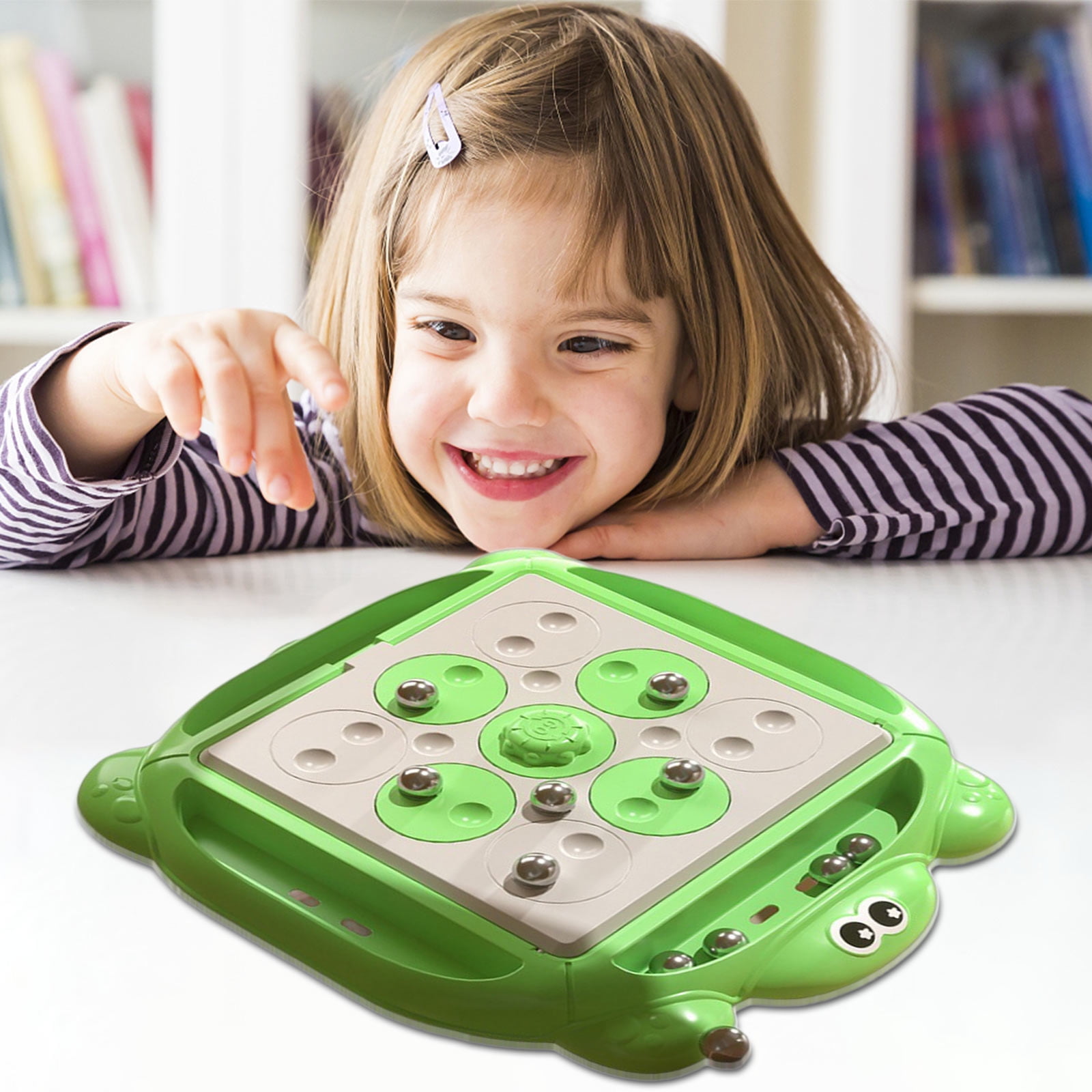 GREEN Magnetic Induction Chess Game Turtle Twist Strategy Puzzle Board ...