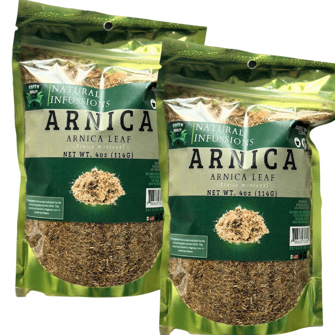 GREEN ROYALTY- Arnica Flower Tea (4 oz) | 2 PACK| Makes 80+ Cups ...