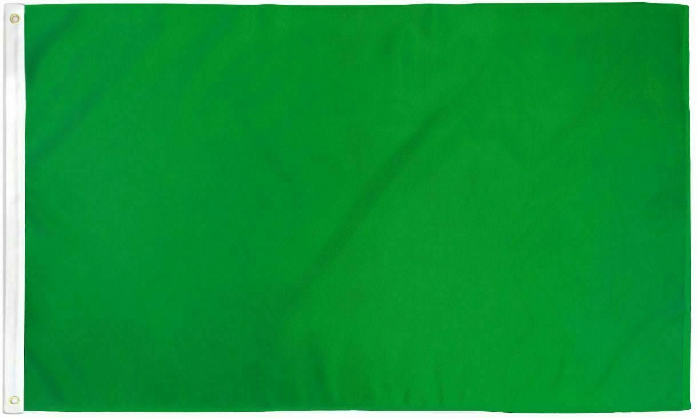 GREEN Solid Color Flag 3x5ft Blank Flag SUPER POLYESTER 100D FADE ...