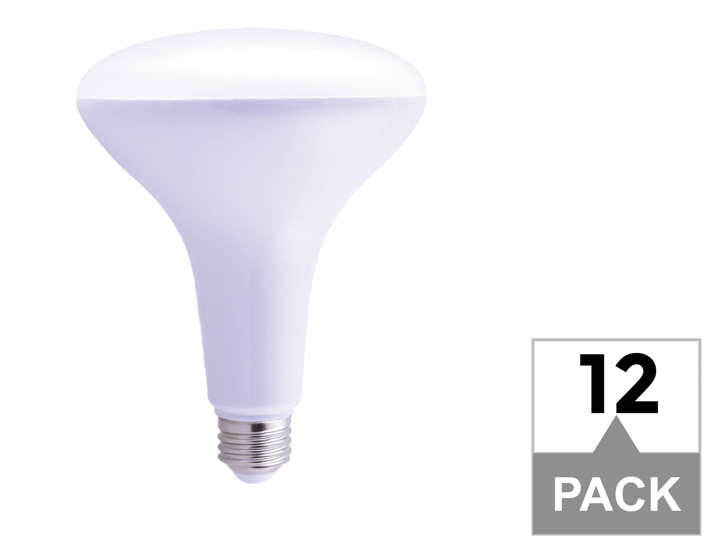 GREEN WATT LED BR40 Flood Light bulb, 17 Watts (100W Equivalent), E26 ...