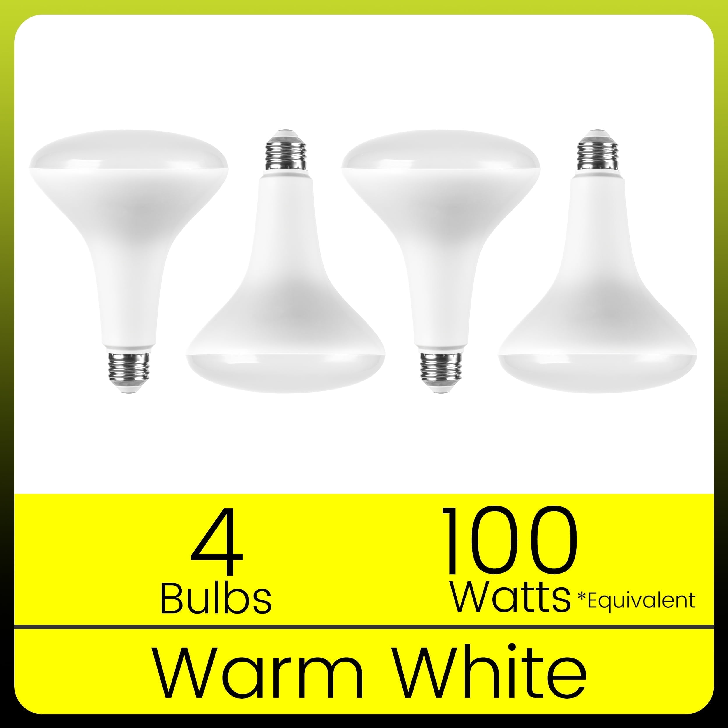 Green Watt BR40 LED Flood Light bulb, 17 Watts (100W Equivalent), E26 ...