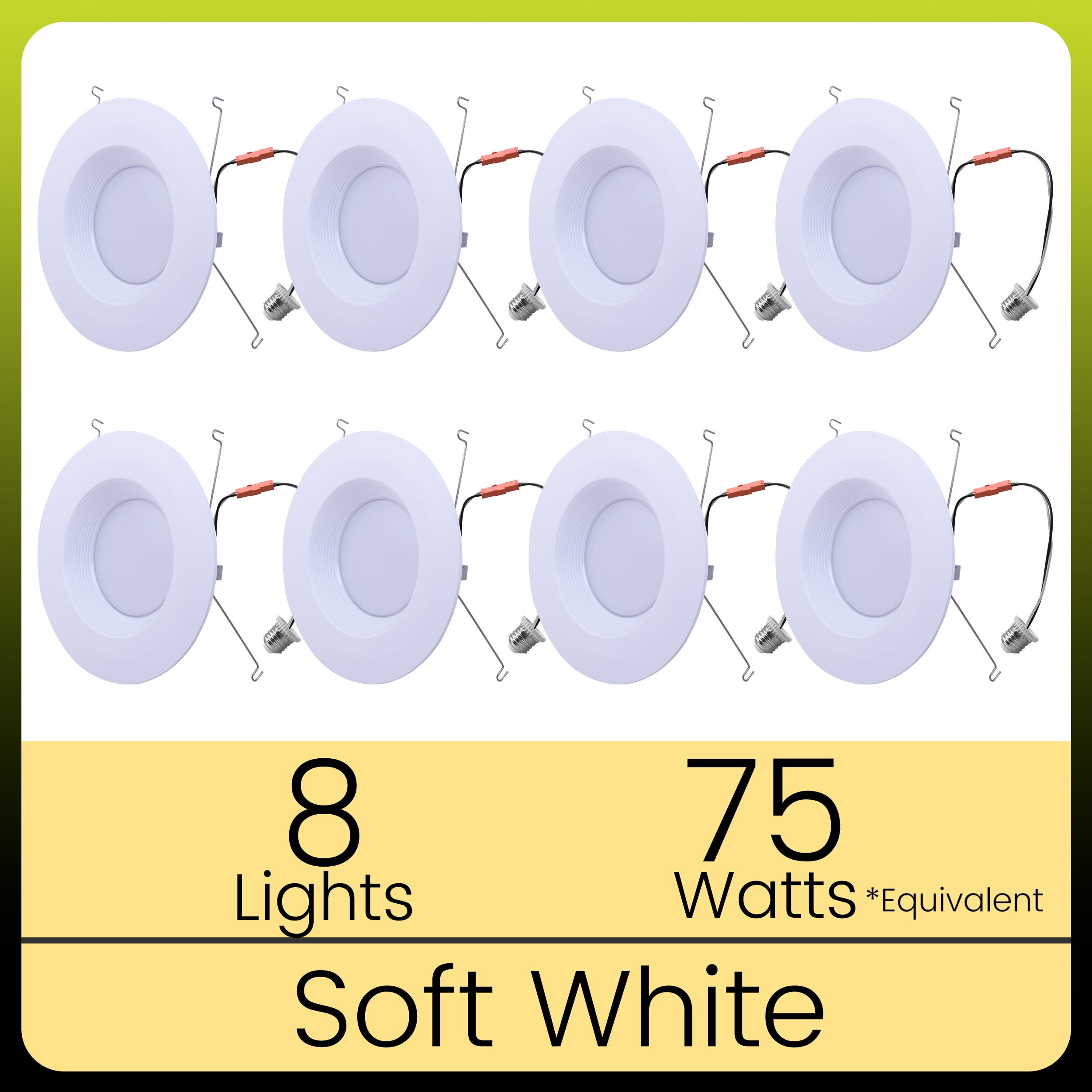 Green Watt 1,200 Lumens 5 or 6" LED Recessed Downlight, 17-Watt (75 ...