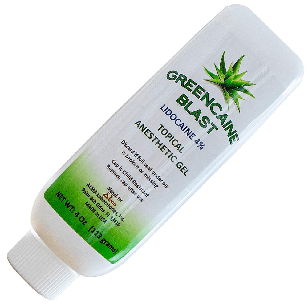 GREENCAINE BLAST Numbing Cream Lidocaine Max Strength 4 Oz for Minor ...