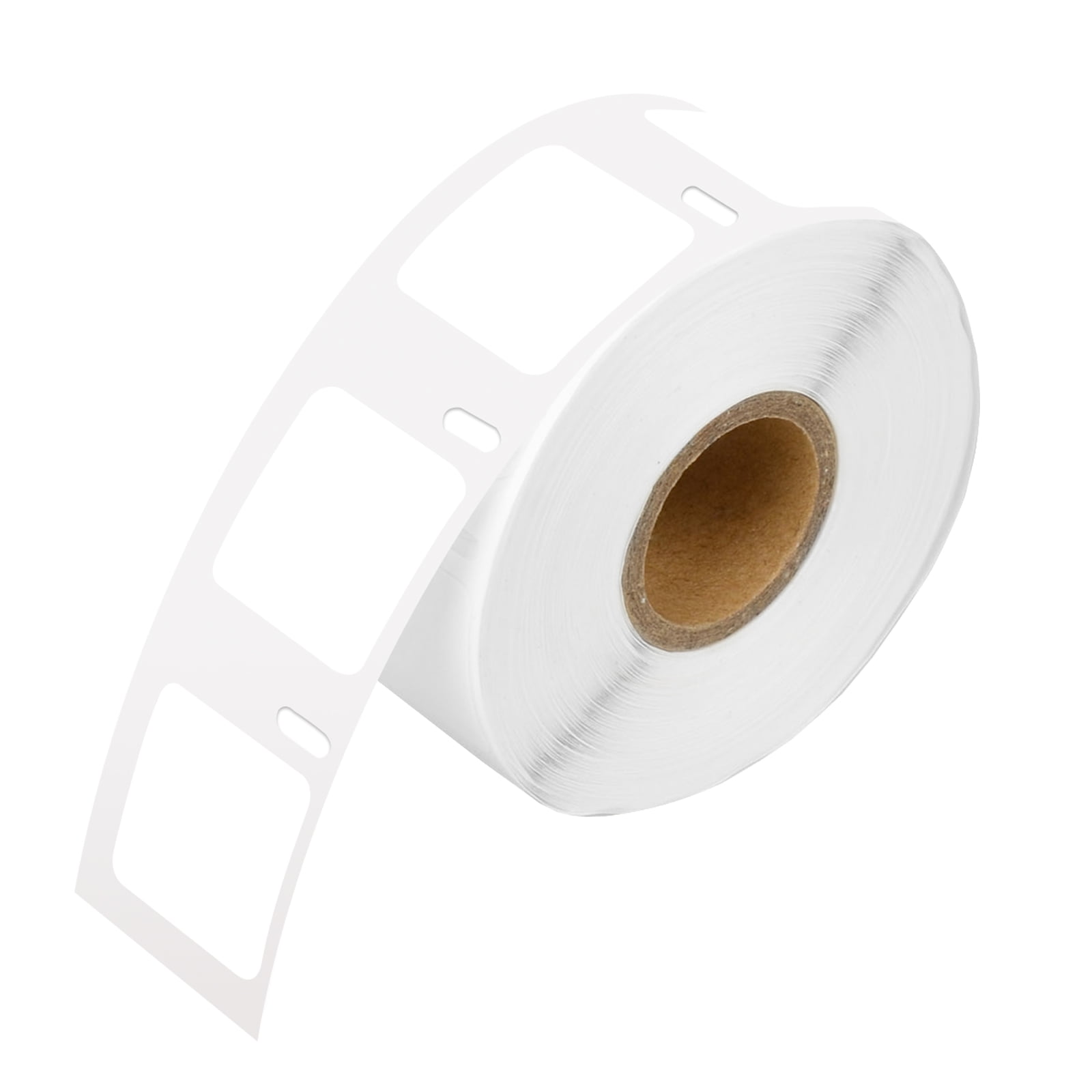 GREENCYCLE 1 Roll (750 Labels/Roll) White Adhesive Multipurpose Square ...