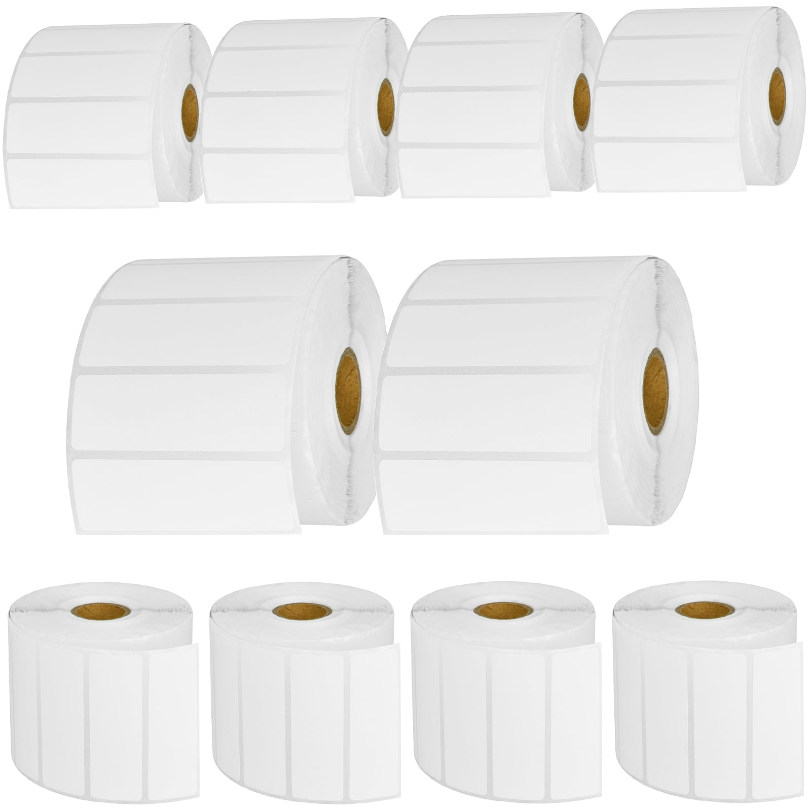 GREENCYCLE 10 Roll (1500 Labels/Roll) White Die Cut Paper Label Mobile ...
