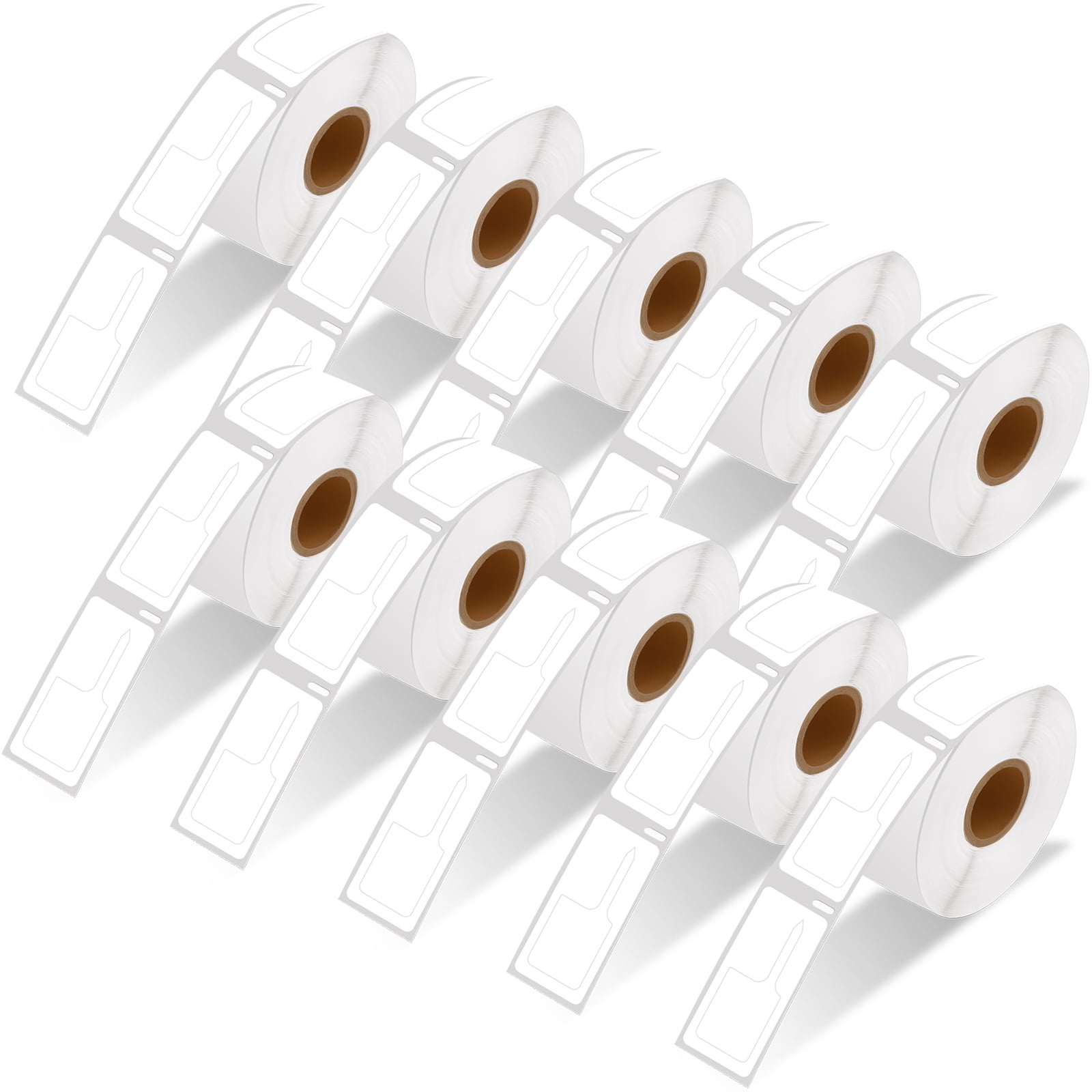 GREENCYCLE 10 Roll (400 Labels/Roll) Price Tag Rat Tail Style ...