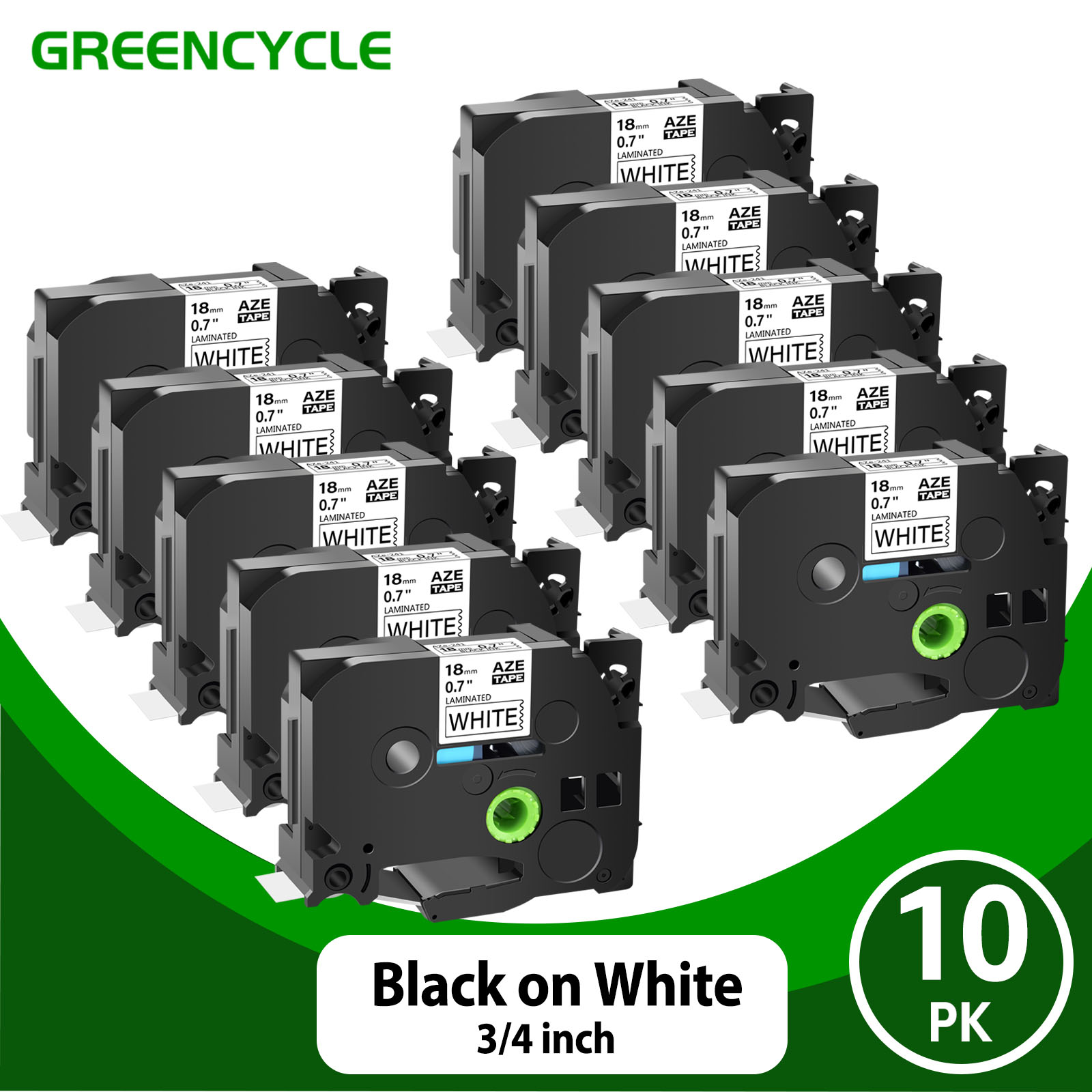Casio Label Printer Tape For CWL300 9mm Tape BlackOnClear 2 Pack ...