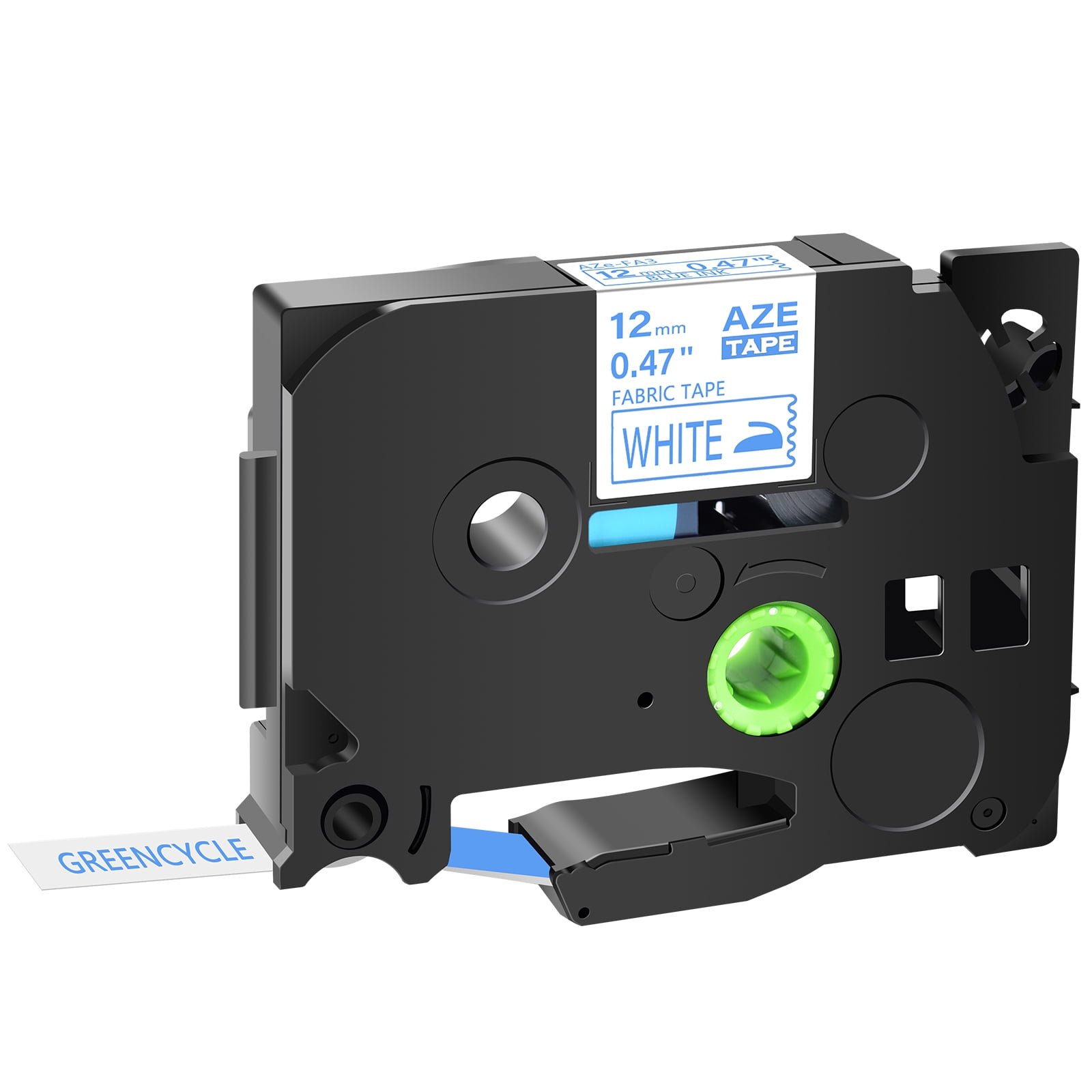 GREENCYCLE 1PK Compatible for Brother P-touch 0.47" 12mm Navy Blue on ...