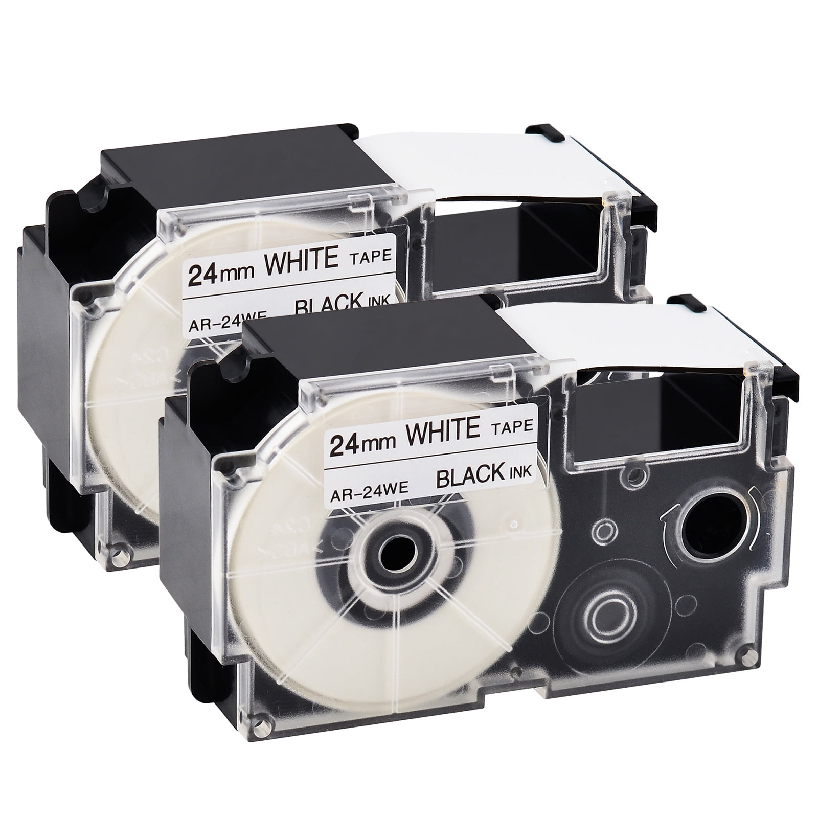 GreenCycle Black on White Label Tape for Office Organization - Walmart ...