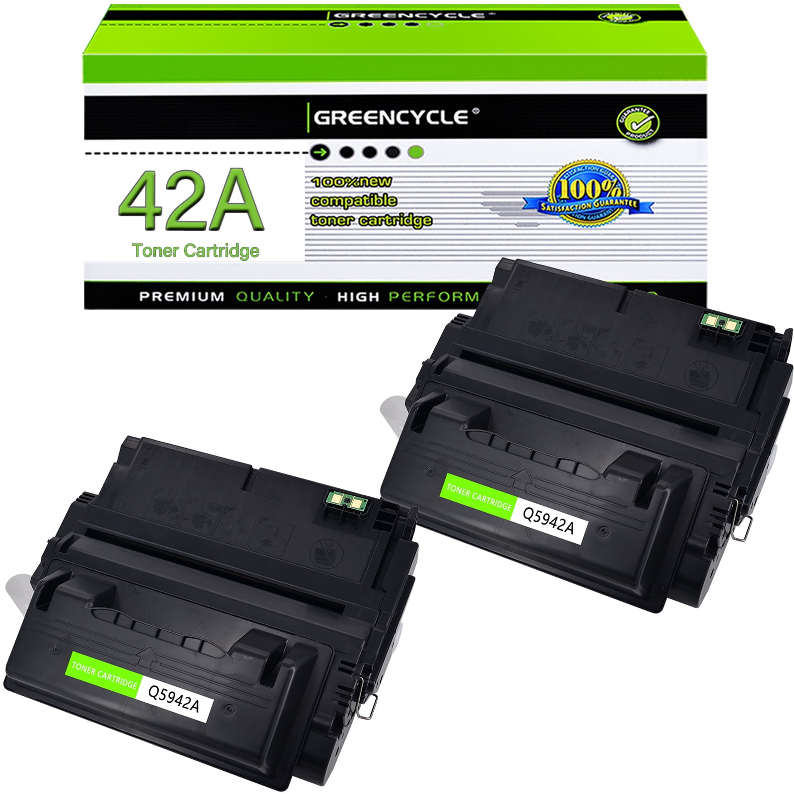 MICOTONER 12-Pack Compatible Toner Cartridge for HP Q5942A 42A Work ...