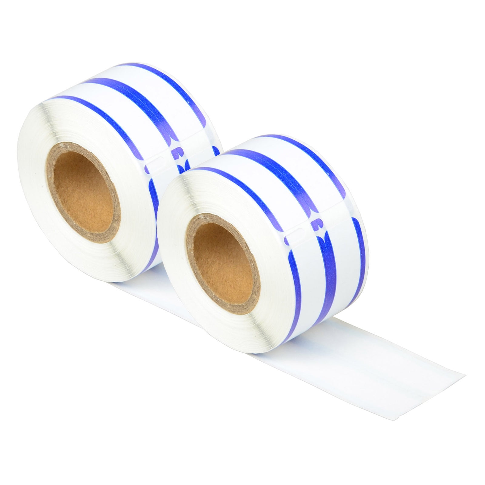 GREENCYCLE 2 Roll (260 Labels/Roll) Medium White w/Blue Stripe 2-up ...