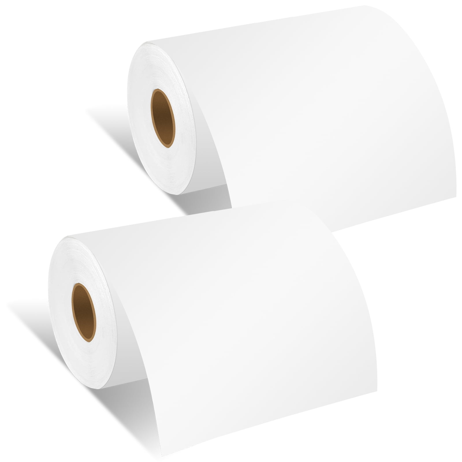 GREENCYCLE 2 Roll White Continuous Length Tapes Receipt Paper Label ...