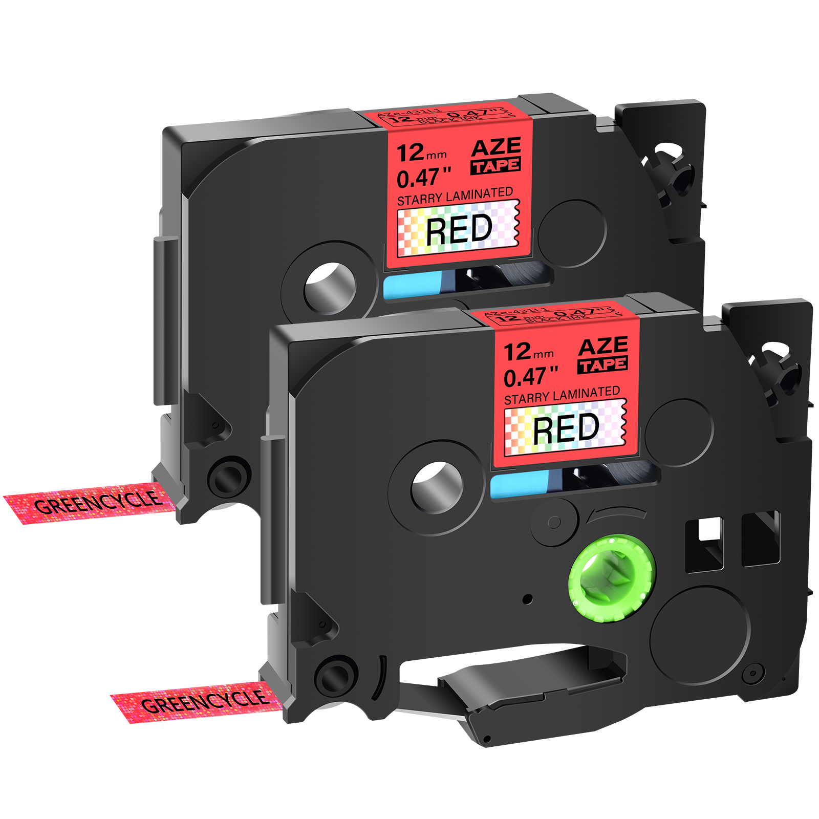 GREENCYCLE 2PK Compatible for Brother P-touch TZ-431L1 TZe-431L1 ...