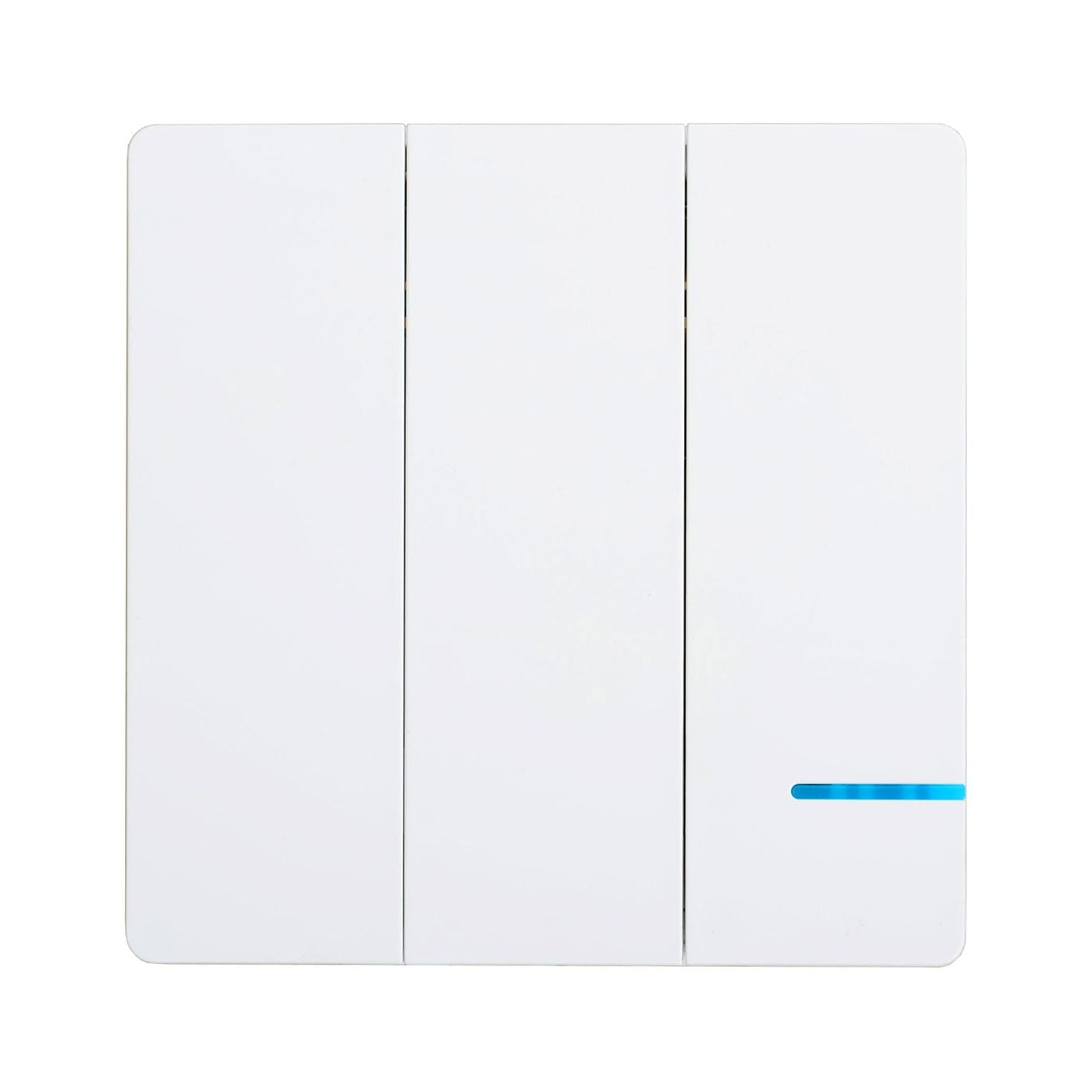 GREENCYCLE 3-Gang White Wireless Light Switch Outdoor 1600ft Indoor ...