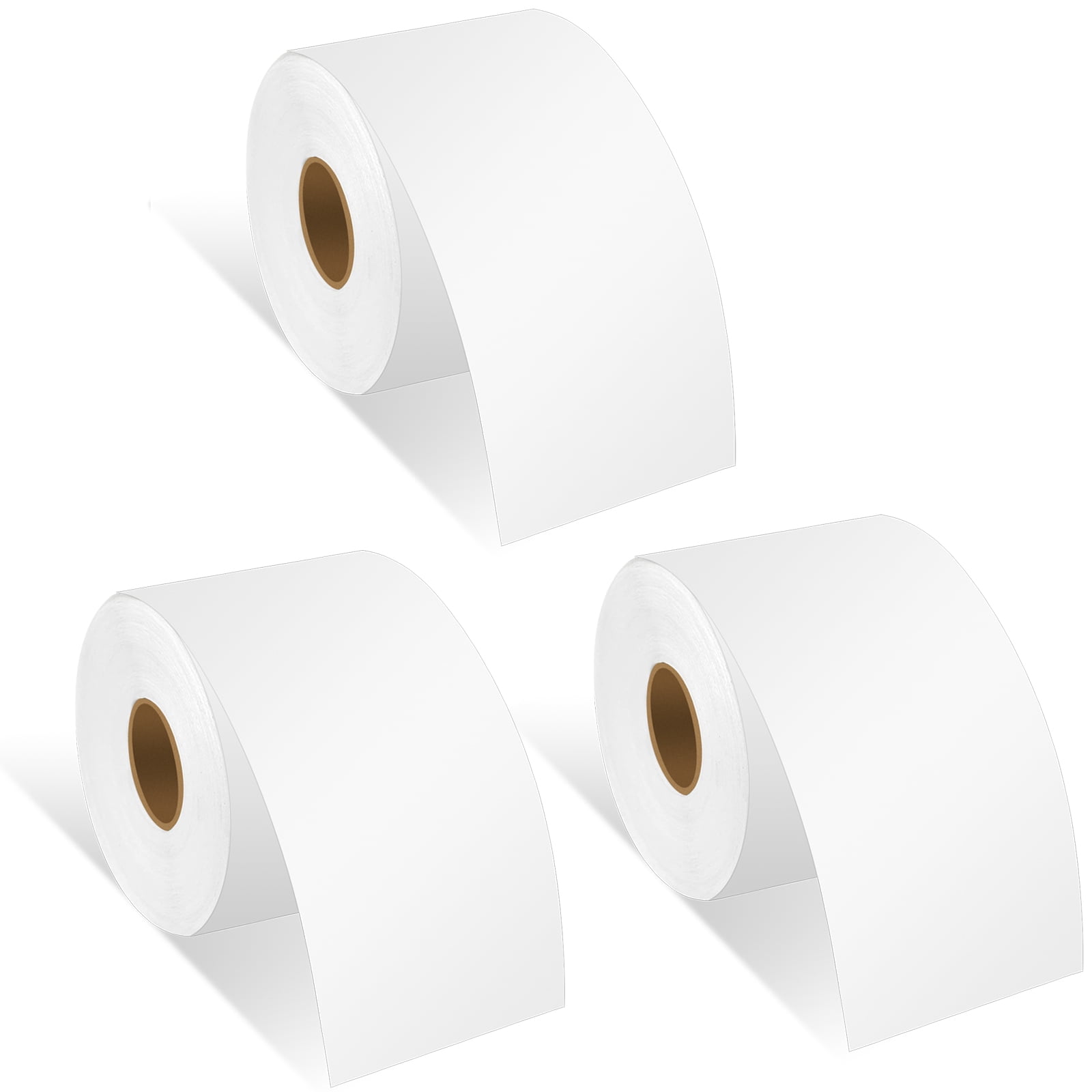 GREENCYCLE 3 Roll Medium White Non-Adhesive Receipt Paper Continuous ...