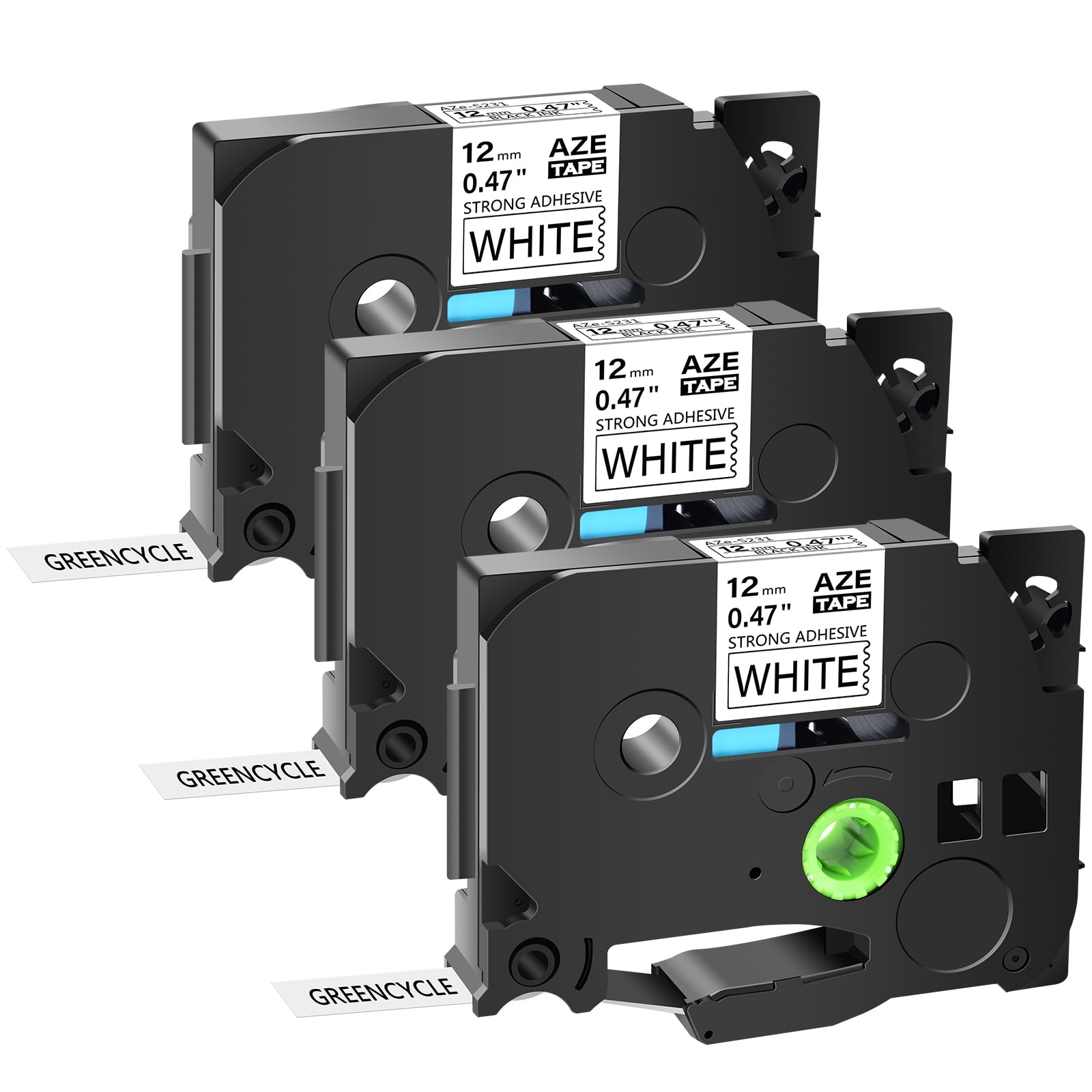GREENCYCLE 3PK Compatible for Brother P-touch TZe-S231 TZ-S231 TZ-231 ...