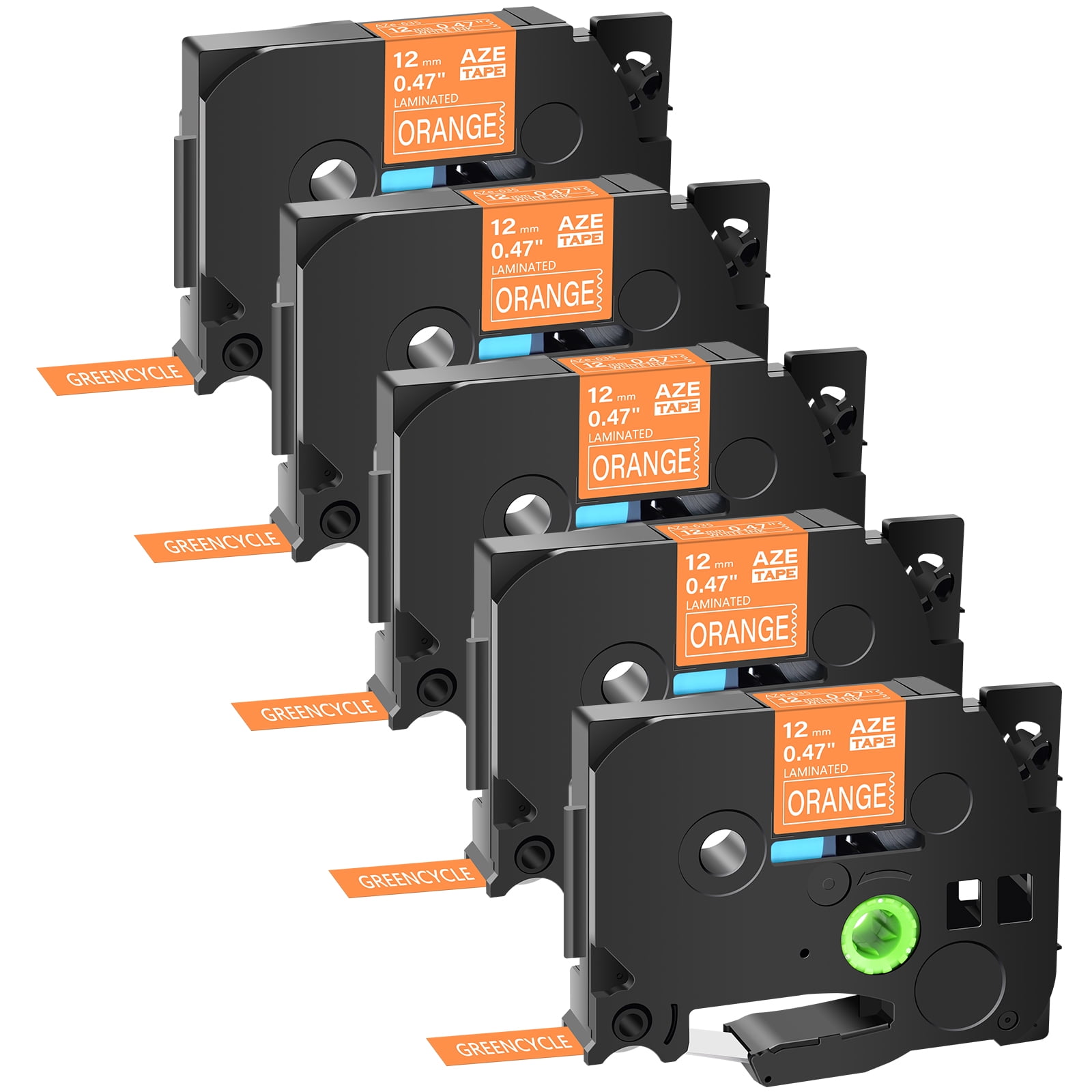 GREENCYCLE 5 Pack Compatible for Brother TZe-635 TZ-635 TZ635 TZ635 TZe ...