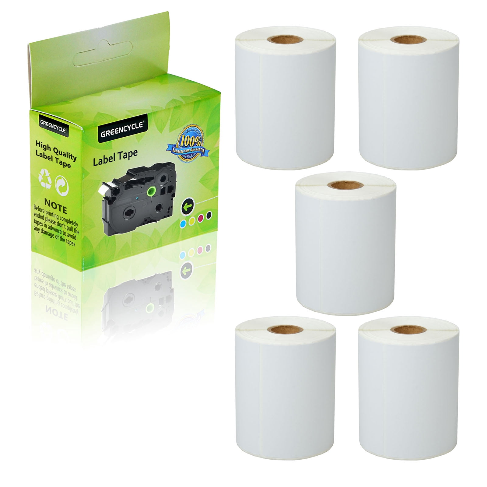 GREENCYCLE 5 Roll (250 Labels/Roll) Compatible Direct Thermal Paper ...