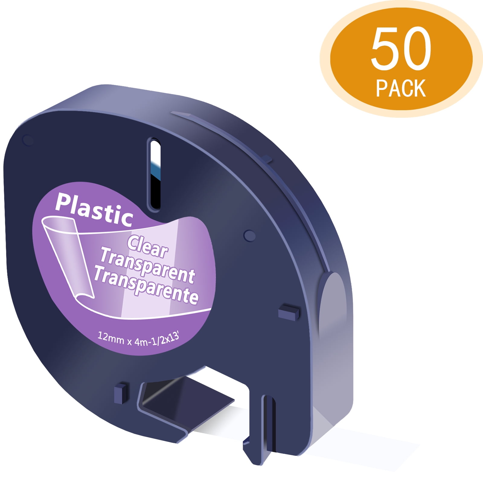 GREENCYCLE 50PK Compatible for DYMO LetraTag Refills 16952 12mm Black ...