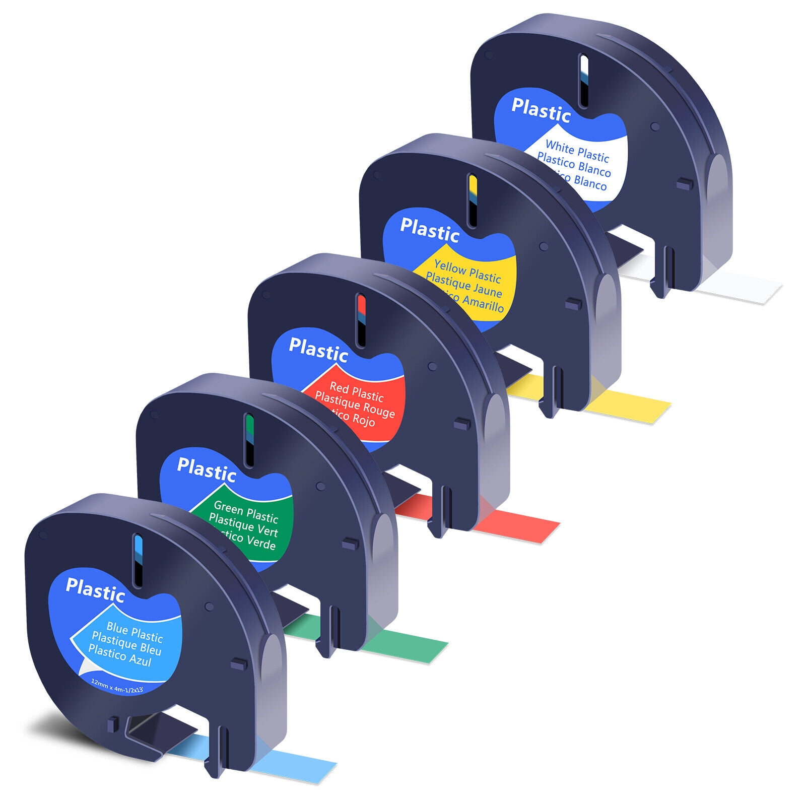 GREENCYCLE 5PK Compatible for DYMO LetraTag Refills 91331 91332 91333 ...