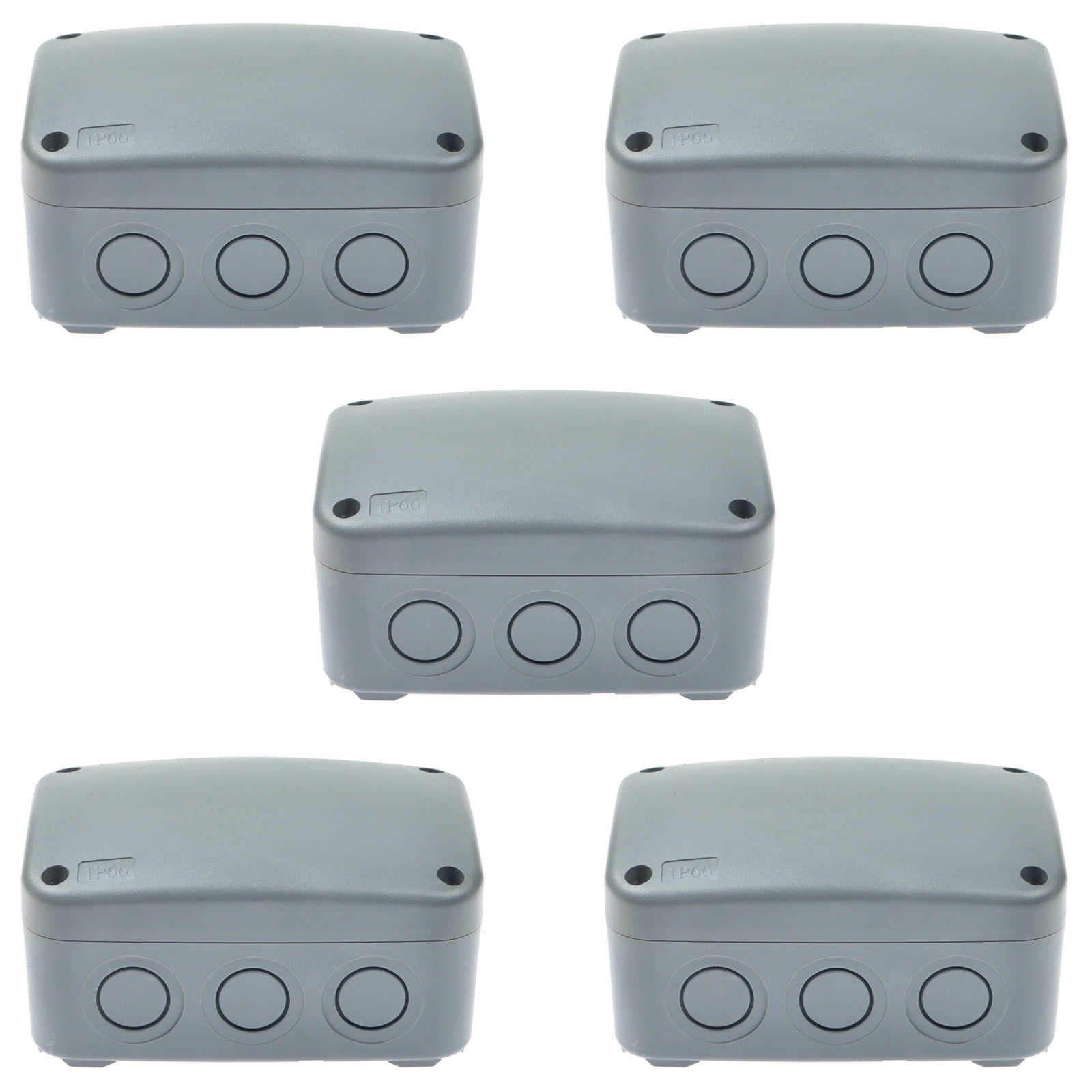GREENCYCLE 5PK Outdoor Junction Box ABS Plastic Dustproof IP66 ...