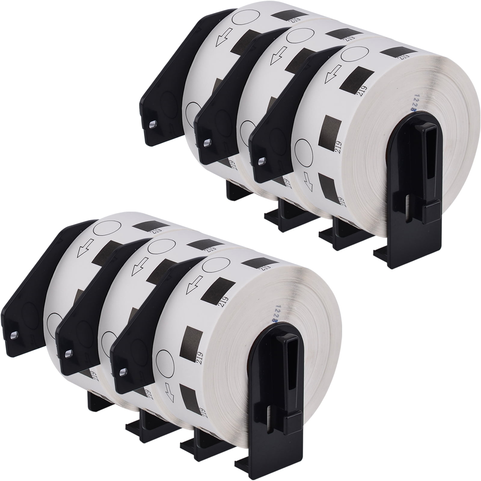 GREENCYCLE 6 Roll (1200 Labels per Roll) Compatible for Brother DK1219 ...