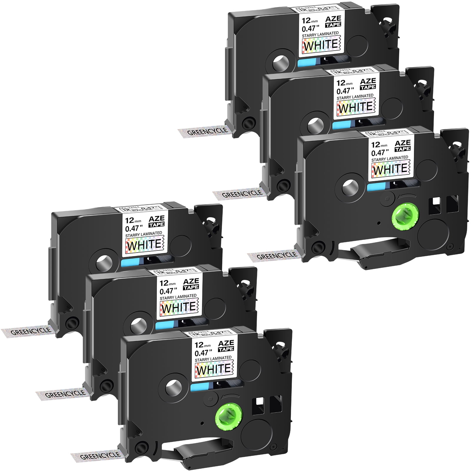 GREENCYCLE 6PK Compatible for Brother P-touch TZ-231L1 TZe-231L1 ...