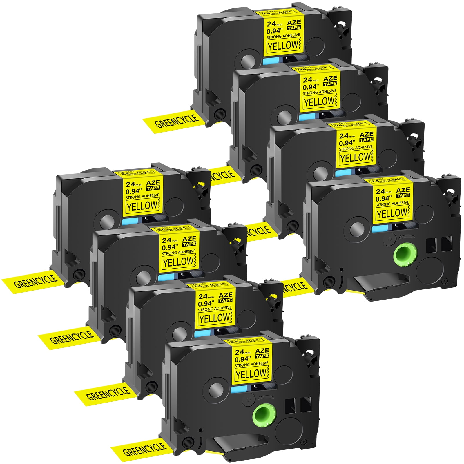 GREENCYCLE 8 Pack Compatible for Brother TZe-S651 TZ-S651 TZe-651 TZ ...