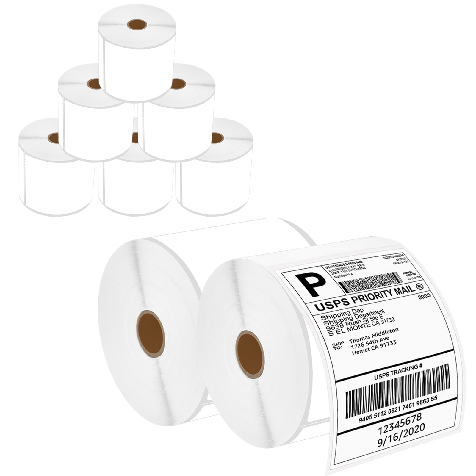 GREENCYCLE 8 Rolls (500 Labels/Roll) 4 x 6 inch Direct Thermal Paper ...