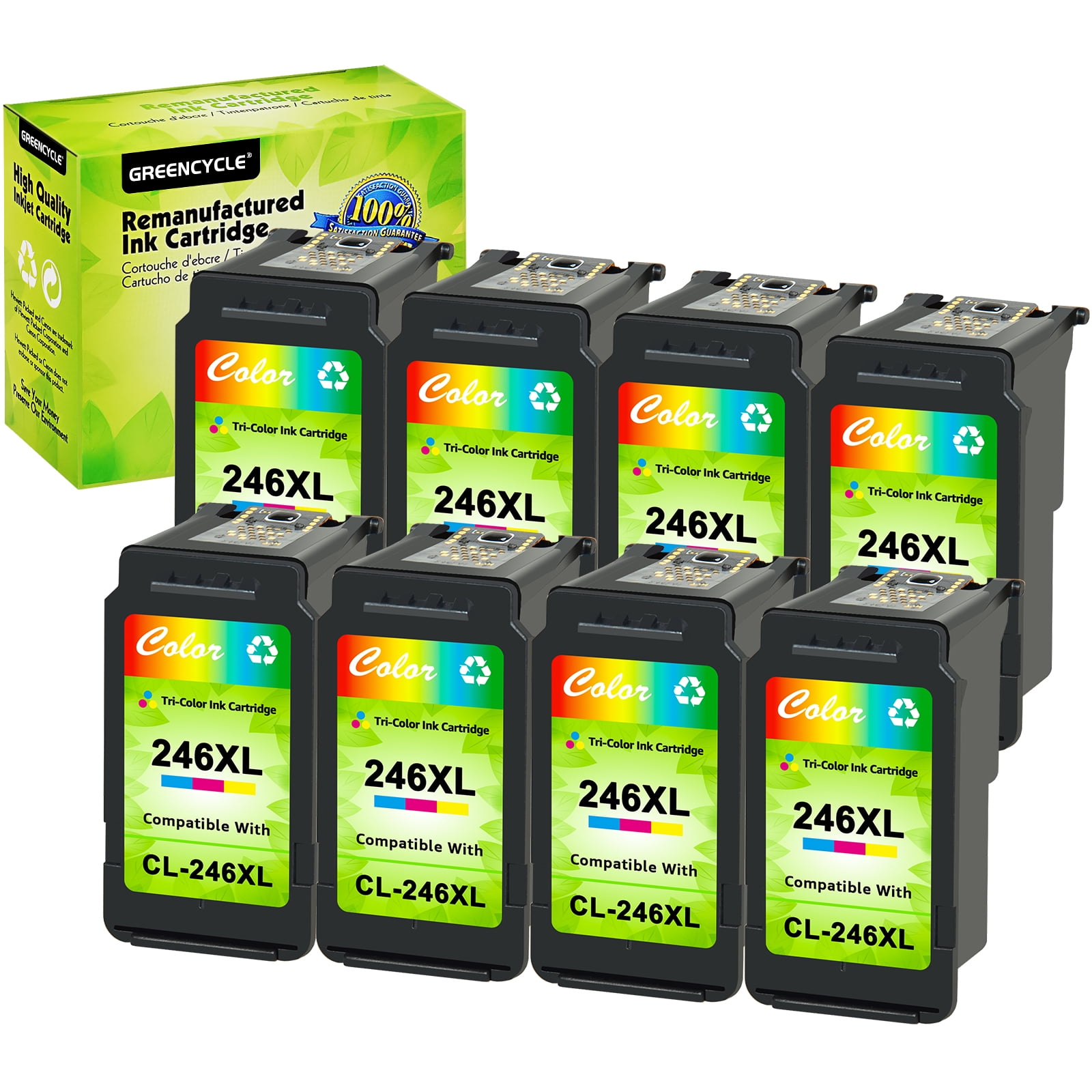 GREENCYCLE CL246XL ink cartridge Replacement for Canon High Yield CL ...