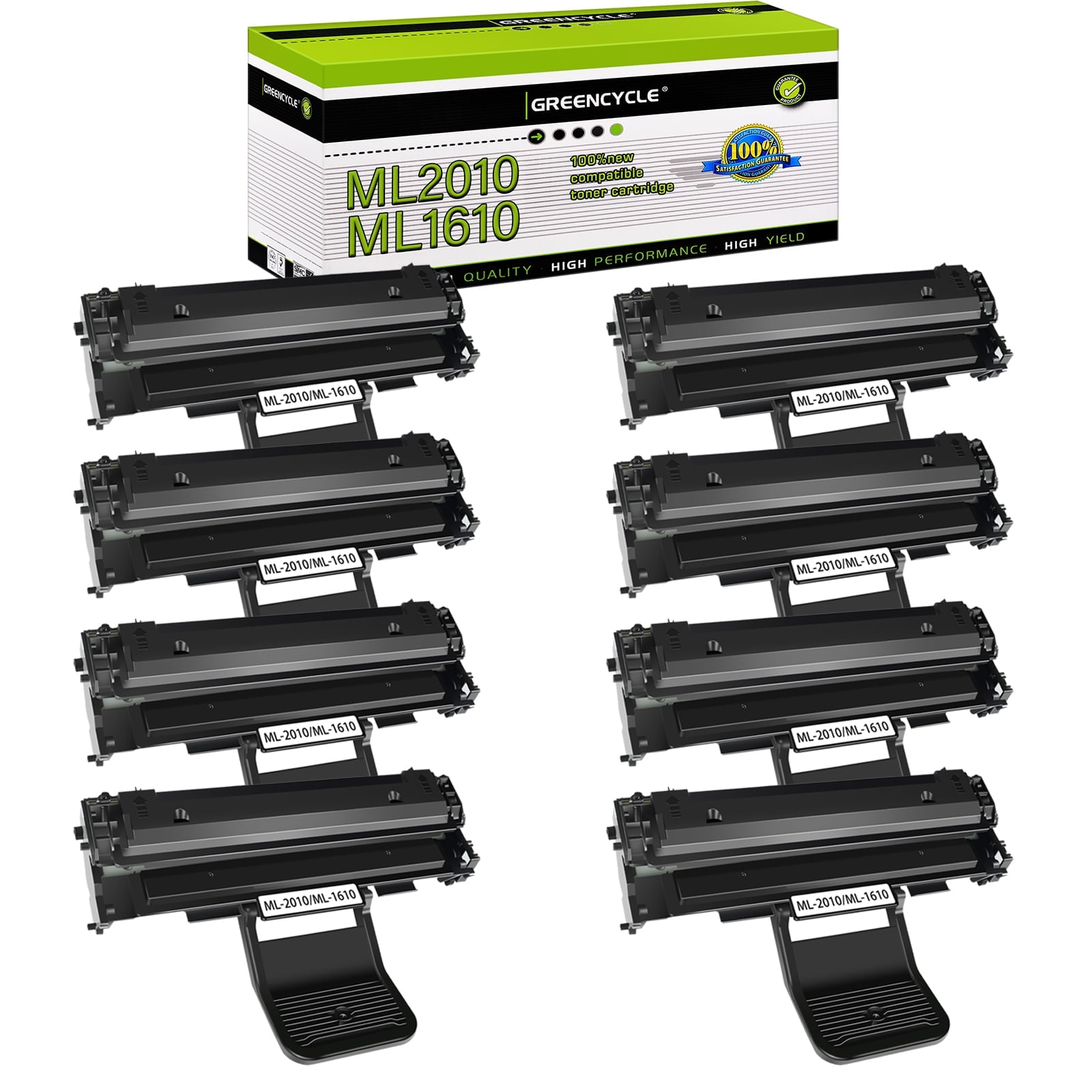 GREENCYCLE ML2010 ML1610 Black Toner Cartridge Replacement Compatible ...