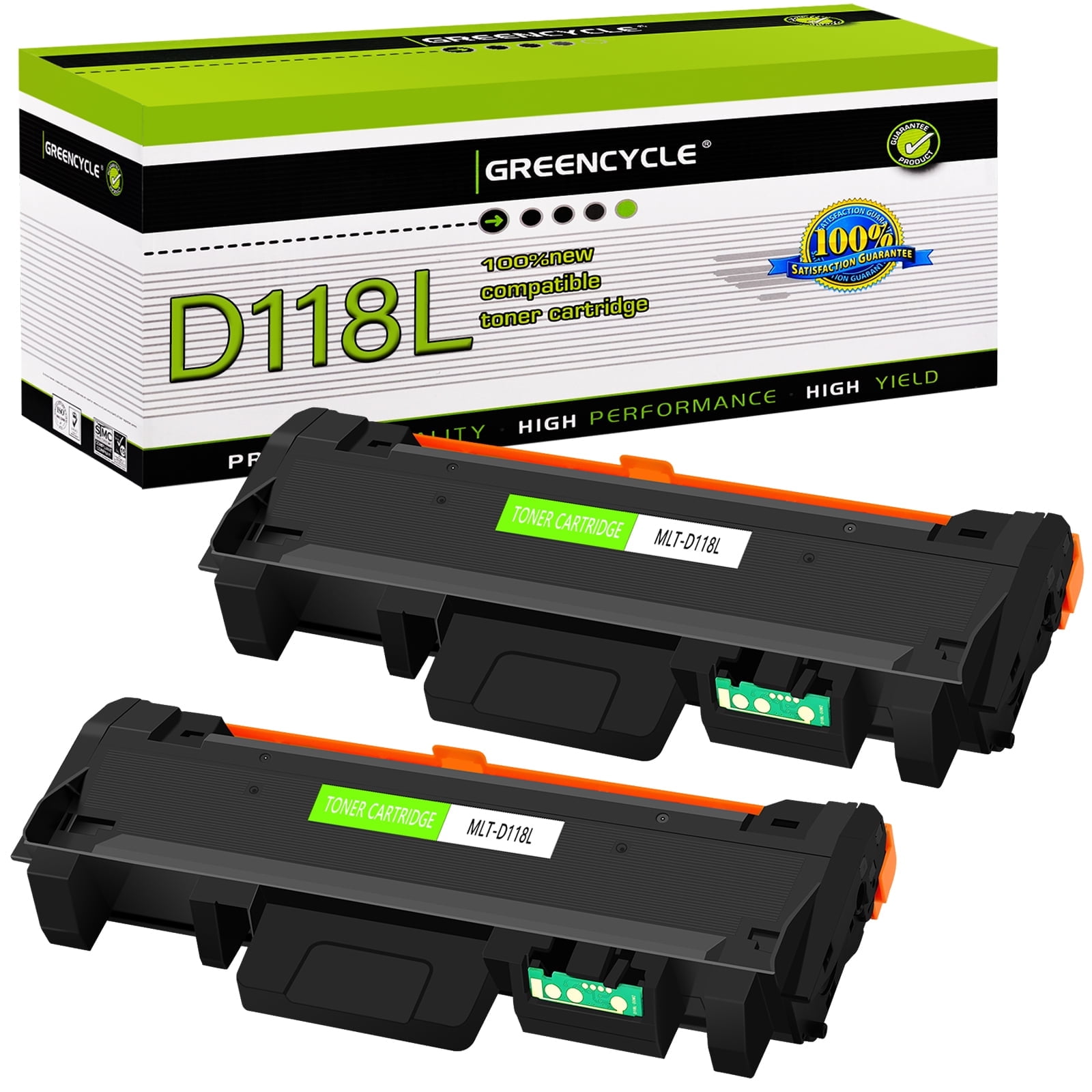 GREENCYCLE MLT-D118L High Yield Compatible Toner Cartridge Replacement for Samsung MLTD118L MLT ...