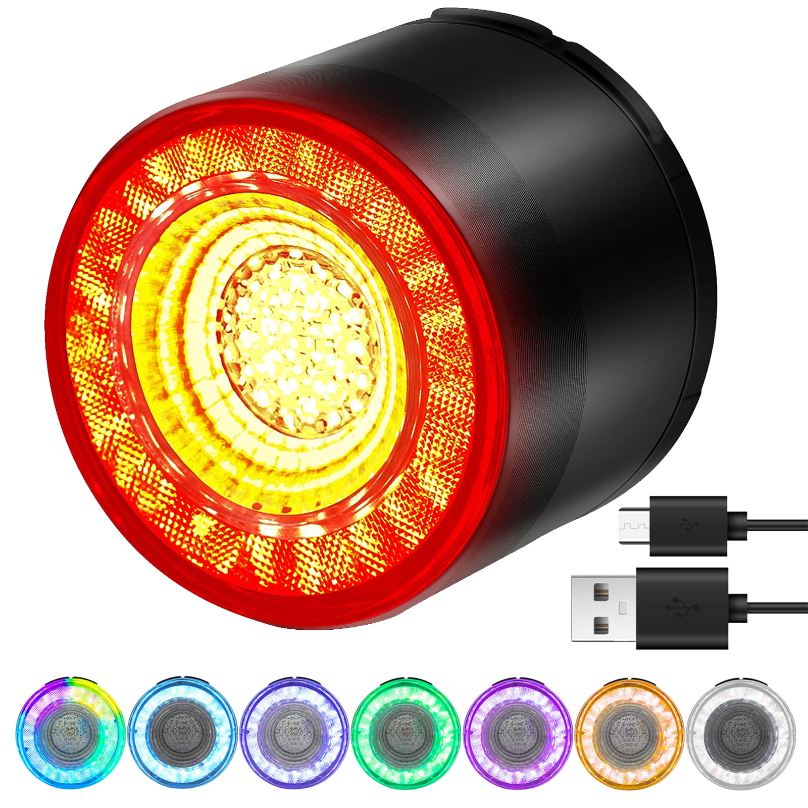 GREENCYCLE Smart Bike Tail Lights, Brake Sensing Bicycle Rear Light ...
