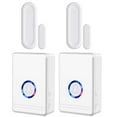 GREENCYCLE 2 Pack Wireless Door Sensor Chime with Adjustable Volume ...