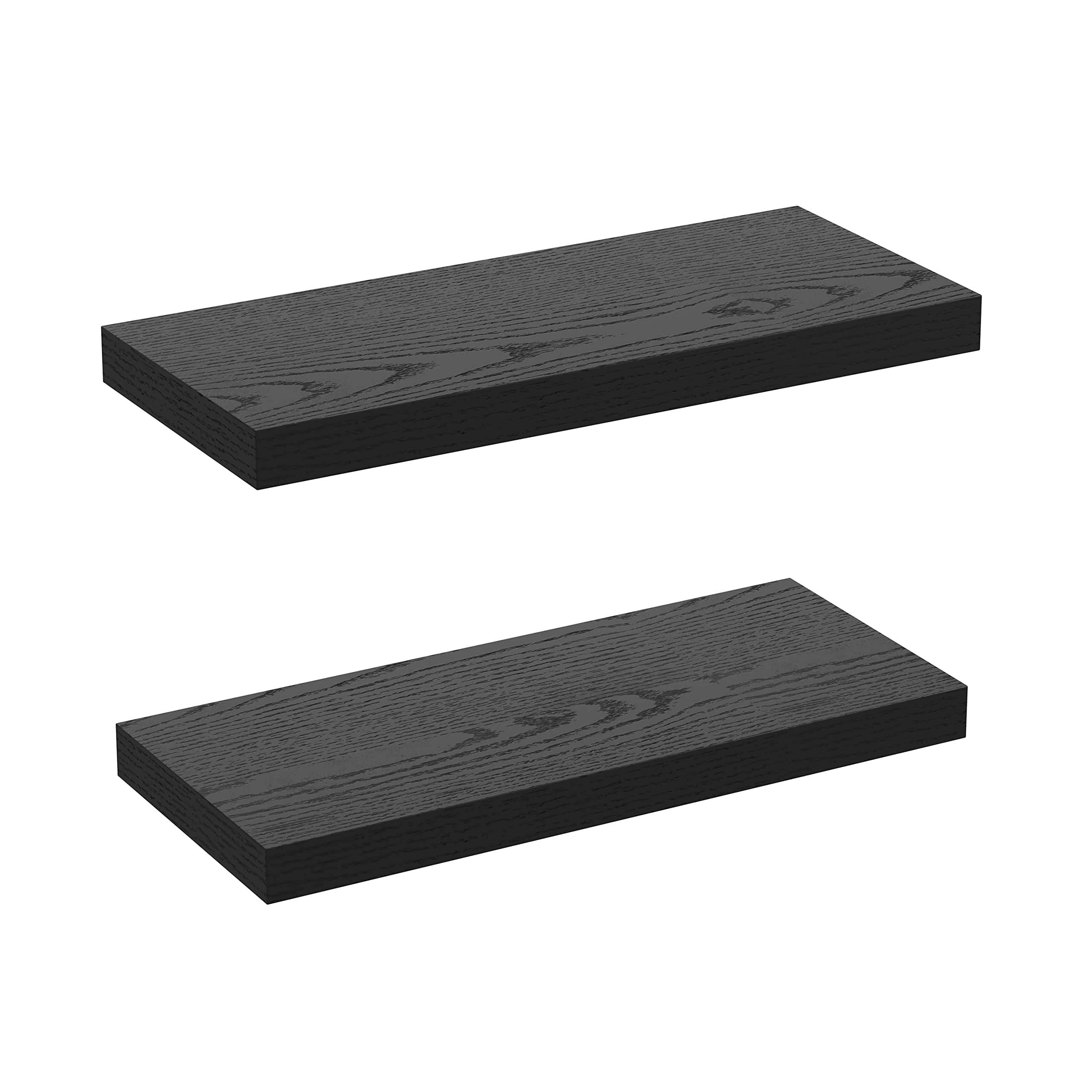 GREENDEW Floating Shelves Invisible Wall Mounted Set of 2, Retro ...