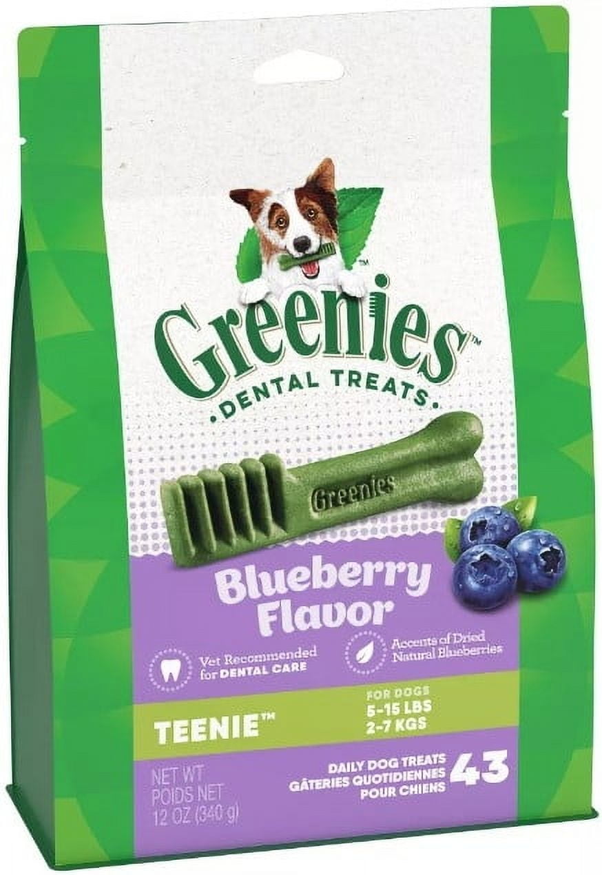 GREENIES Blueberry Dental Dog Treats for Small Dogs, 5-15 lbs ...